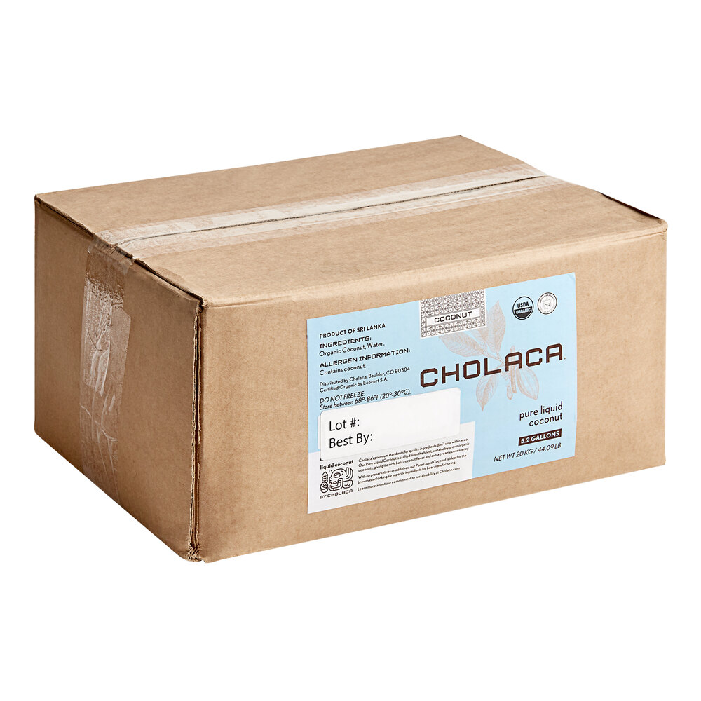 Cholaca Pure Unsweetened Liquid Coconut Concentrate 5 Gallon Bag in Box