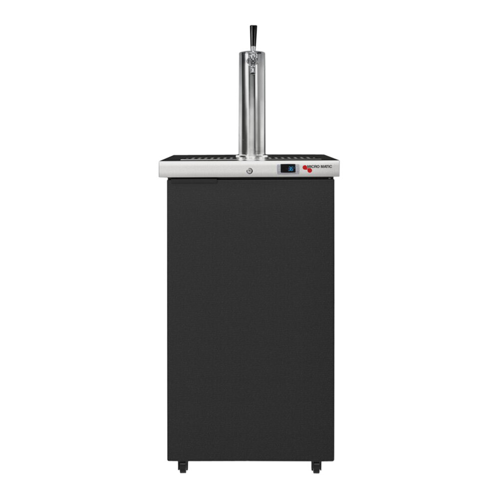 Micro Matic MDD17-E Pro-Line Slim17 17 1/2" Black Kegerator Beverage ...