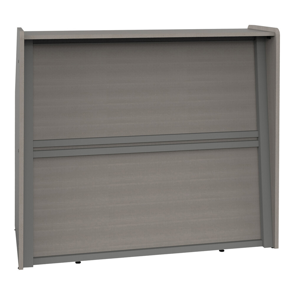 Linea Italia 48" x 27" x 45" Ash Laminate Reception Desk / Counter