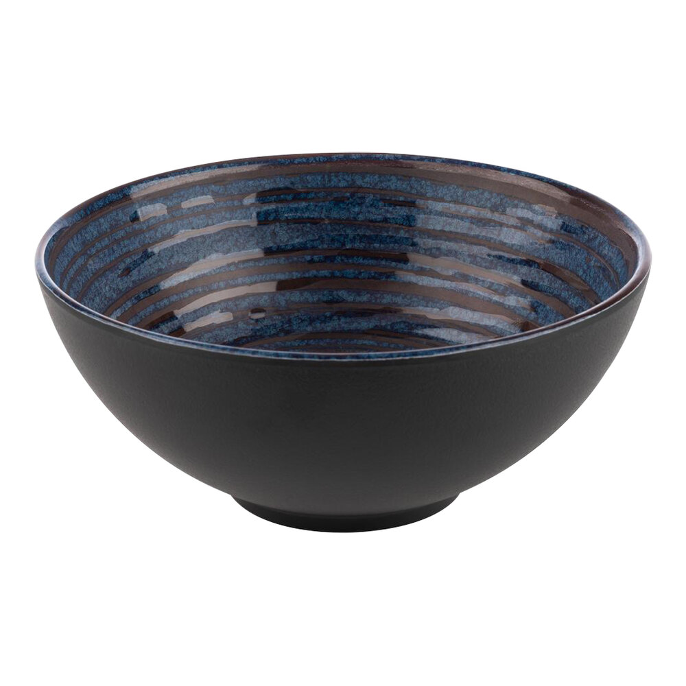 APS Loops 33.8 oz. Round Melamine Bowl - 6/Case