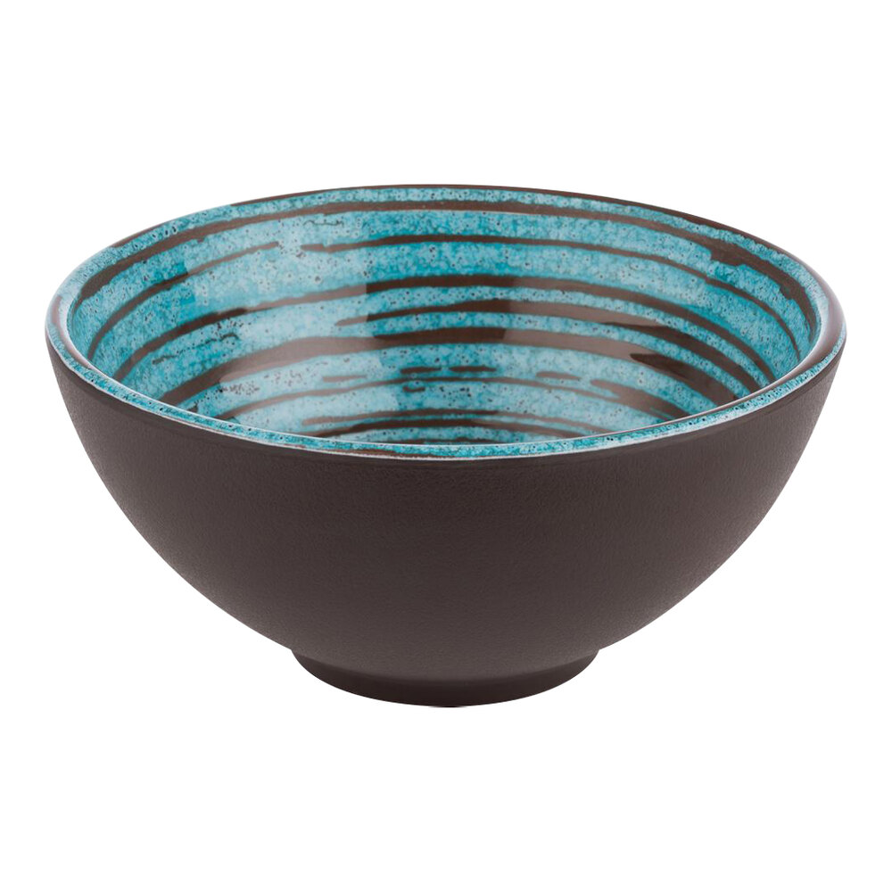 APS Cancun 16.9 oz. Round Melamine Bowl - 8/Case