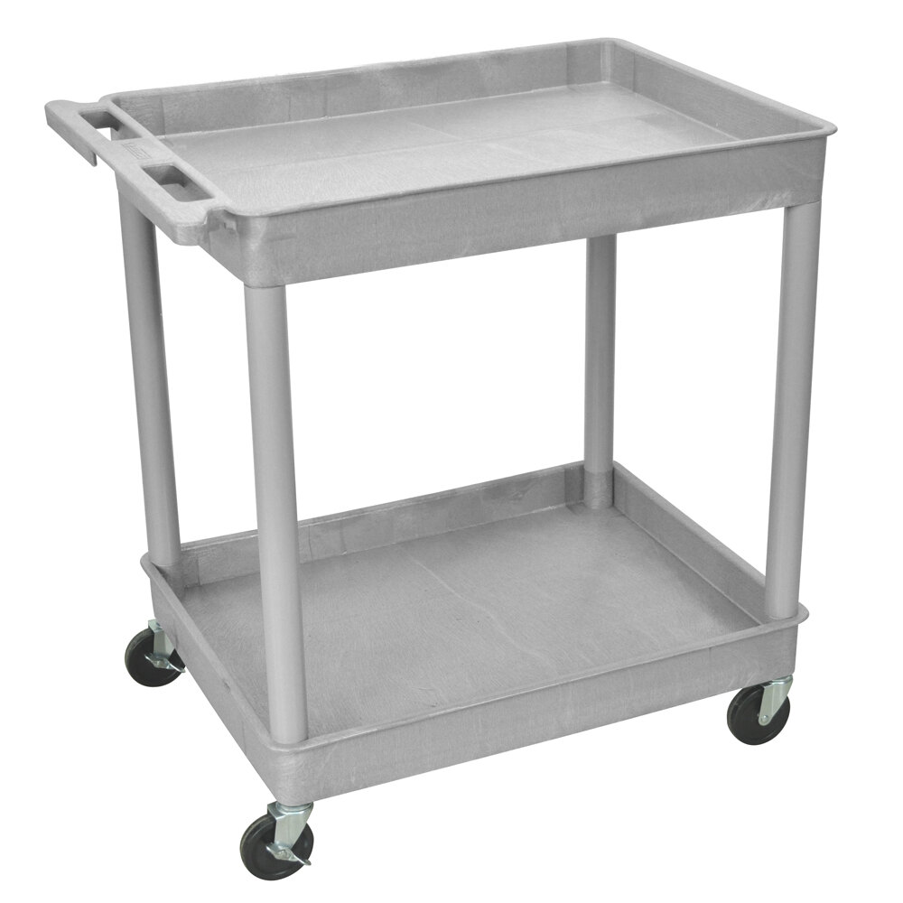 luxor-tc11-g-gray-2-tub-utility-cart-24-x-32-x-37-1-2