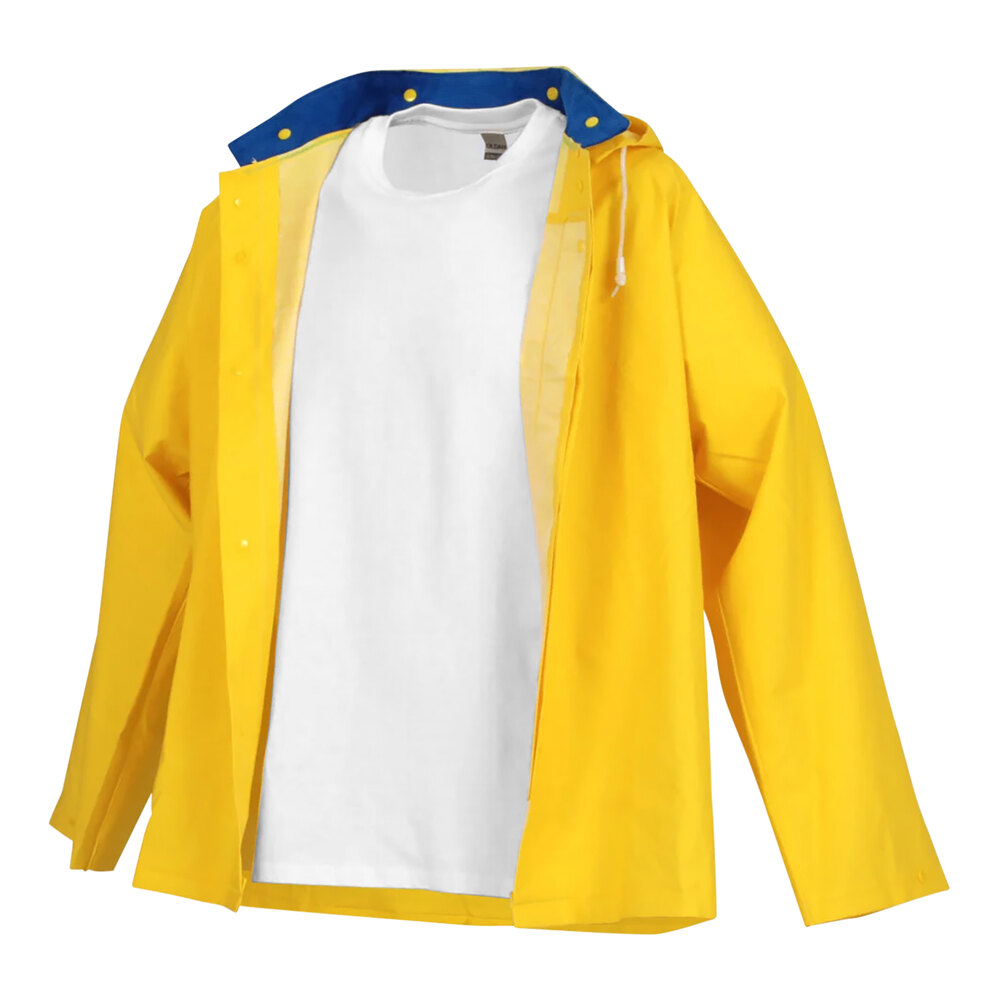 Tingley Yellow Industrial Work / Rain Jacket with Hood J53107.LG - Large