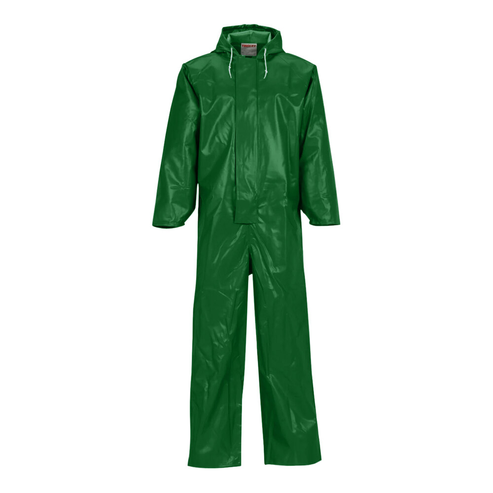 Tingley Safetyflex Green Coveralls with Hood V41108.XL - XL