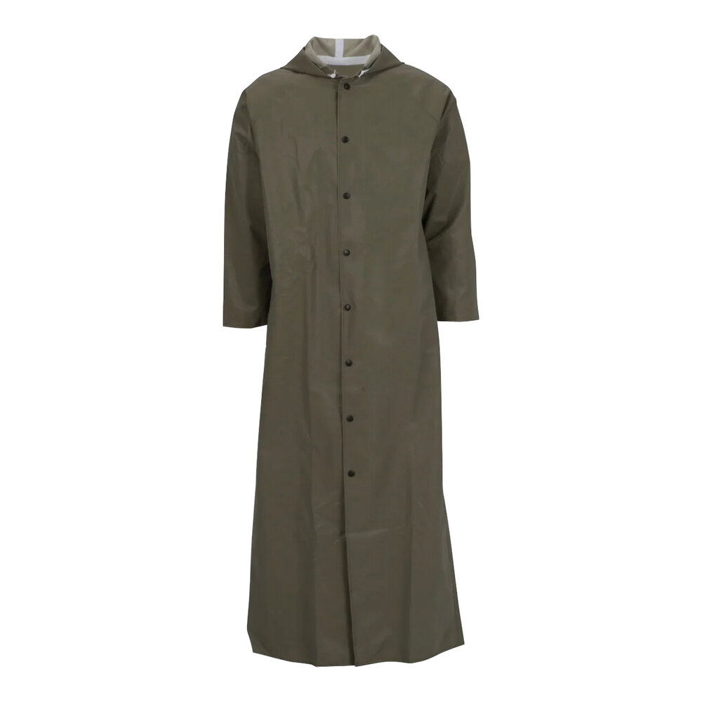 Tingley Magnaprene Olive Drab Full-Length Rain Coat with Hood C12168.LG ...
