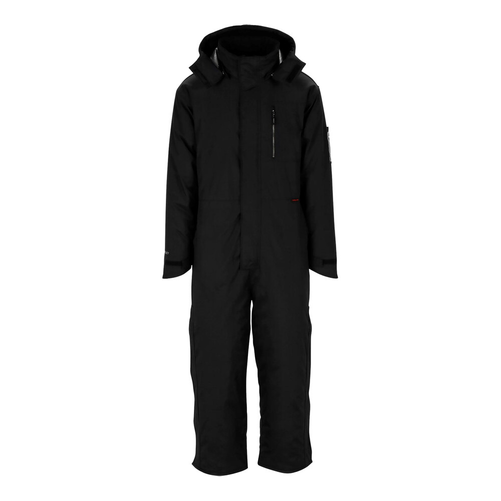 Tingley Cold Gear Insulated Black Coveralls with Detachable Hood C28343 ...