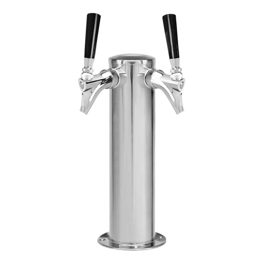 Micro Matic 1689-K Polished Stainless Steel Air-Cooled 2-Tap Draft ...
