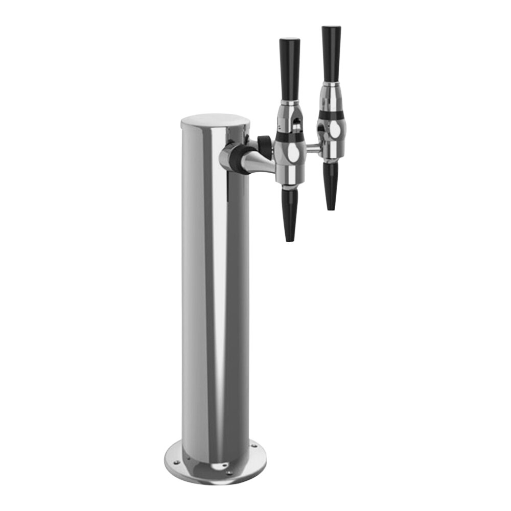 Micro Matic DS-132-PSS-C Polished 304 Stainless Steel Air Cooled 2-Tap ...