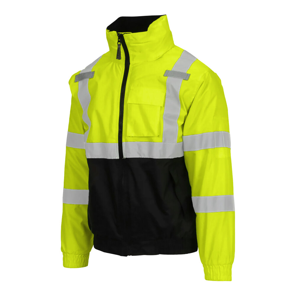Tingley Bomber II Type R Class 3 Hi-Vis Lime Jacket with Black Panels ...