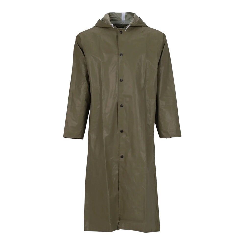 Tingley Magnaprene Olive Drab Mid-Length Rain Coat with Hood C12148.XL ...