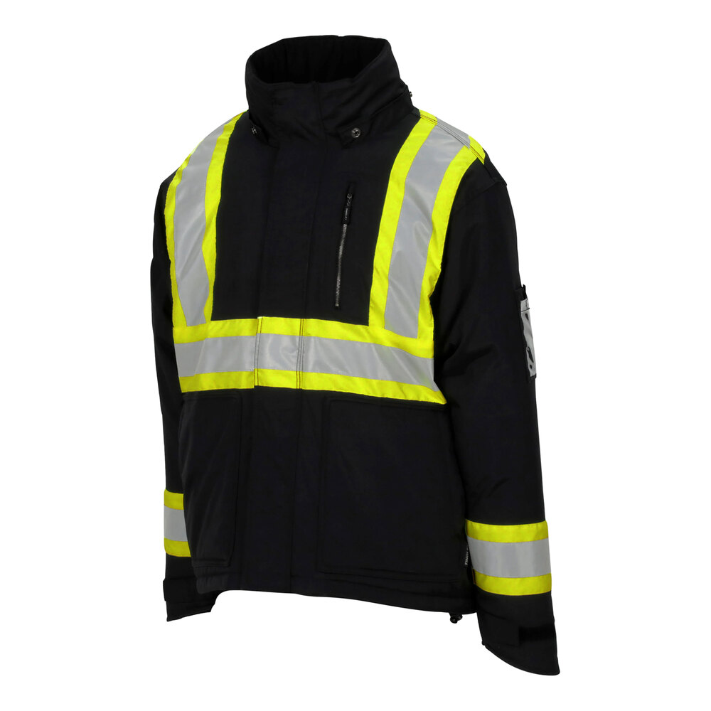 Tingley Cold Gear Type O Class 1 Insulated Enhanced Visibility Black ...