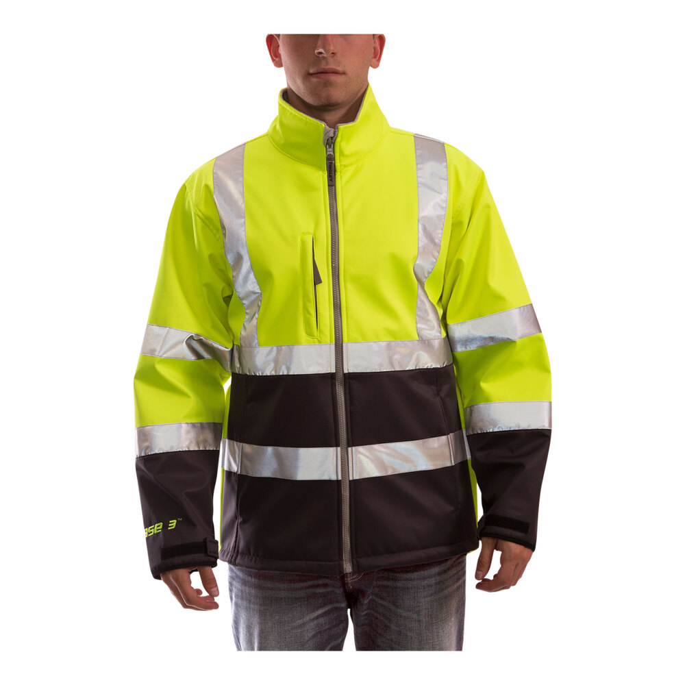 Tingley Phase 3 Type R Class 3 Hi-Vis Lime Soft Shell Jacket with ...