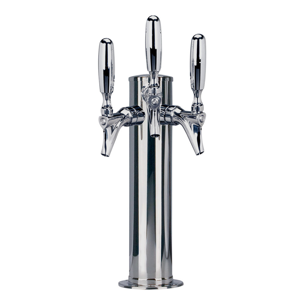 Micro Matic DS-133-PSS-CK-K Polished Stainless Steel Air-Cooled 3-Tap ...