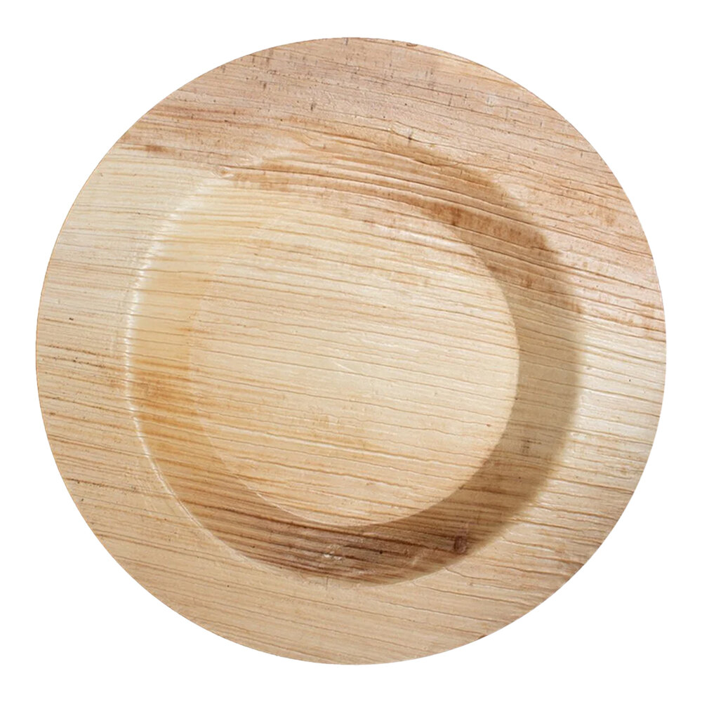 VerTerra 9" Round Deep Wide Rim No PFAS Added Compostable Palm Leaf ...