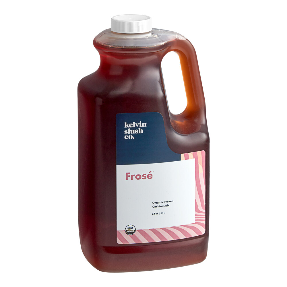 Kelvin Slush Co. Organic Frozen Frose Cocktail Mix 64 fl. oz. - 4/Case