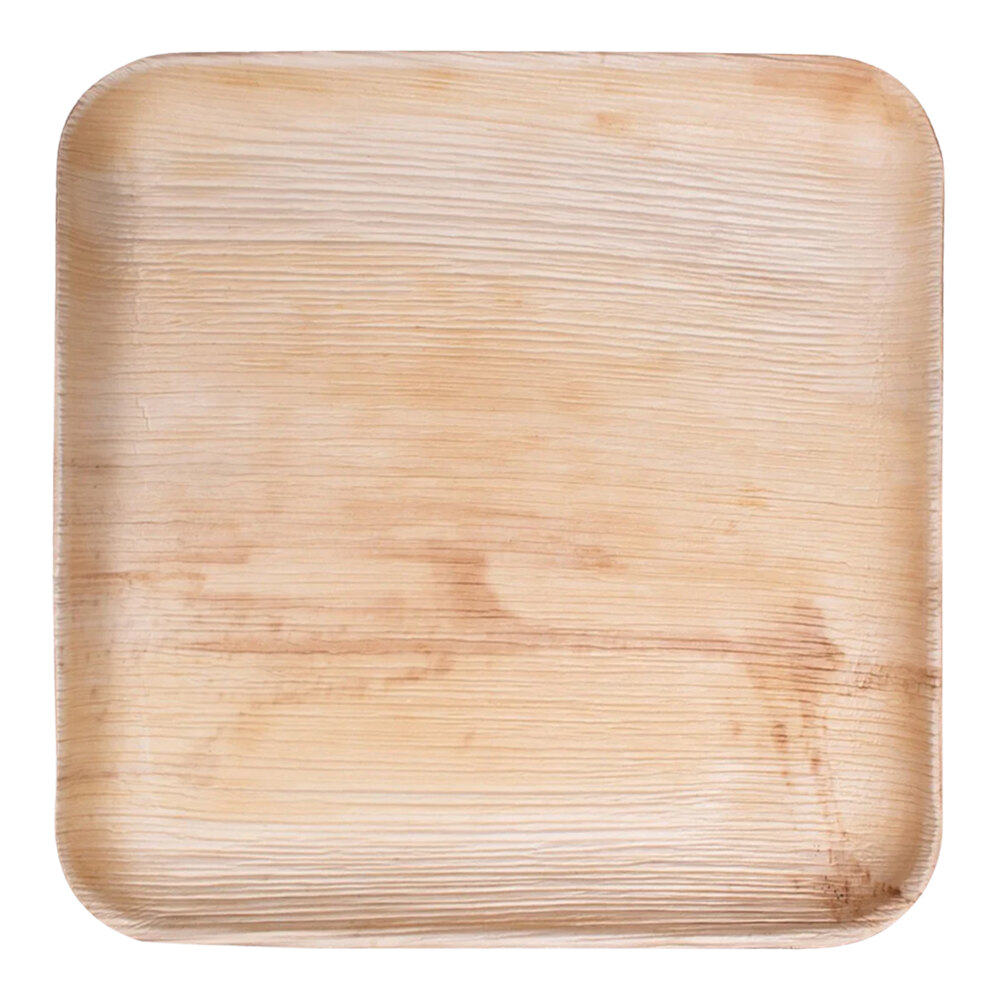 VerTerra 10" Extra Large Square No PFAS Added Compostable Palm Leaf ...