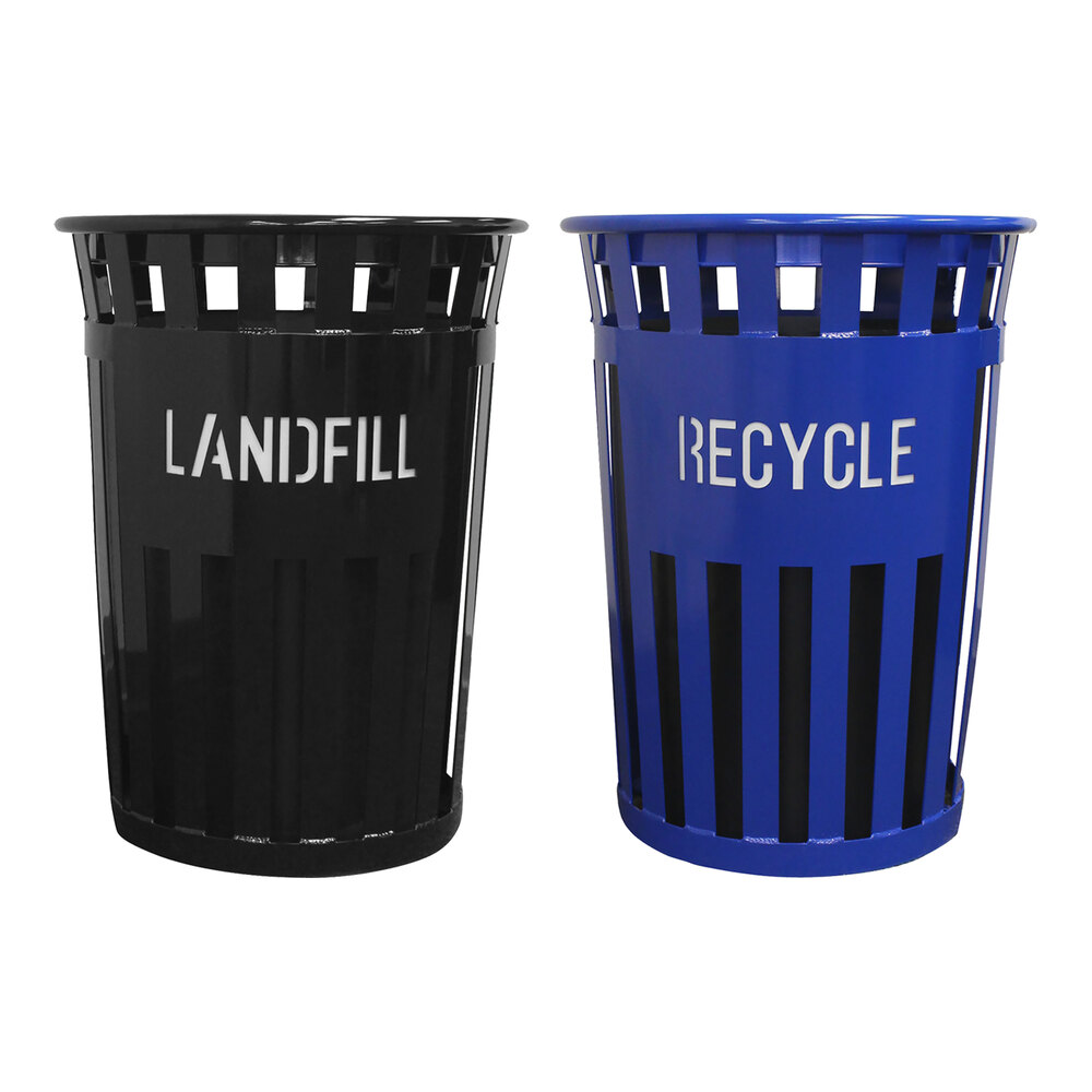Witt Industries Oakley Eco 72 Gallon 2-Stream Outdoor Recycle Station ...