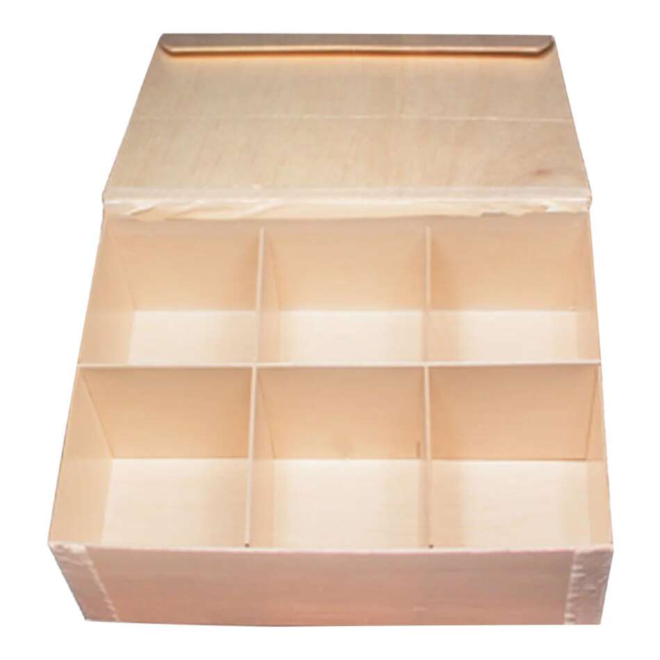 VerTerra 11" x 8" Large Collapsible Balsa Wood Vento Box with 6 ...