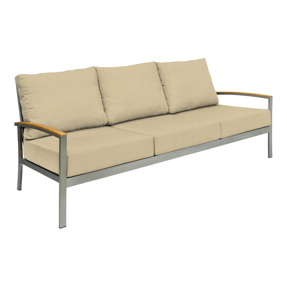 Three Birds Casual Avanti Sand Deep Seating 3-Seater Sofa