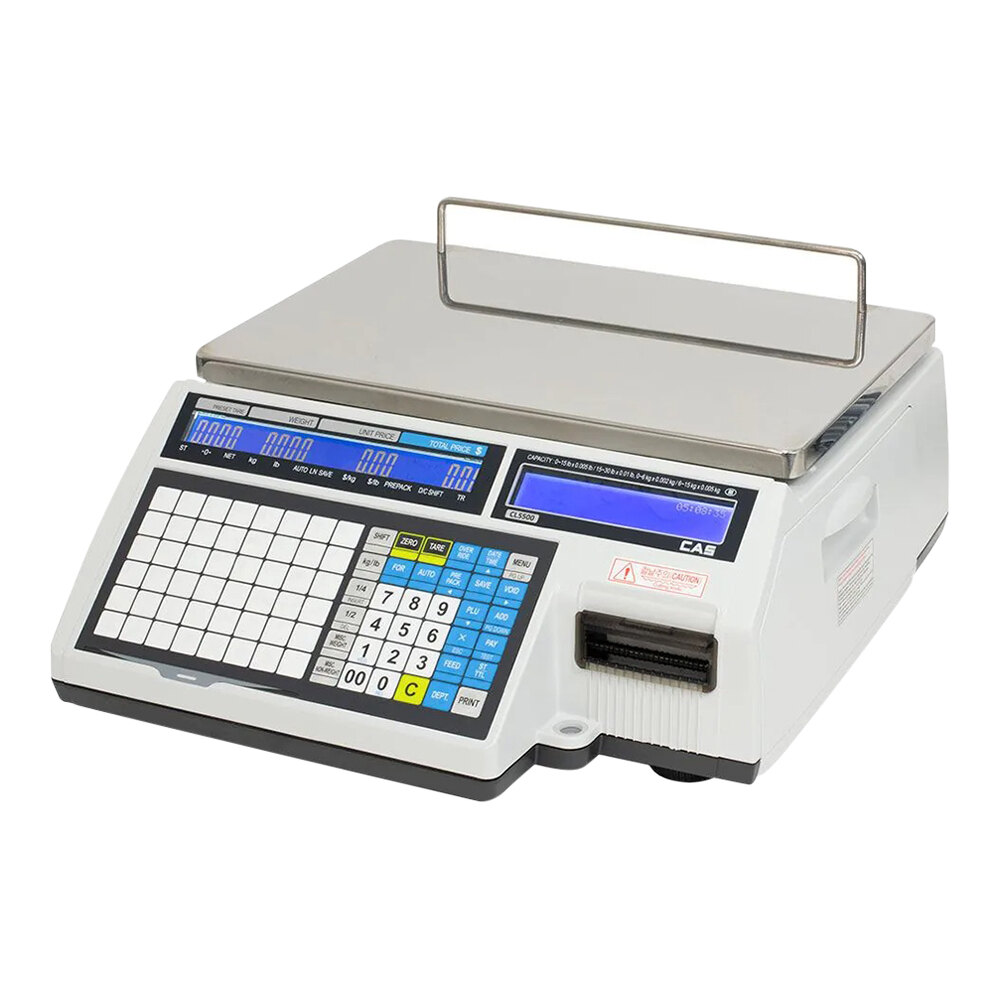CAS CL5500B-30NE CL-5500 Series 30 lb. Digital Price Computing Scale ...