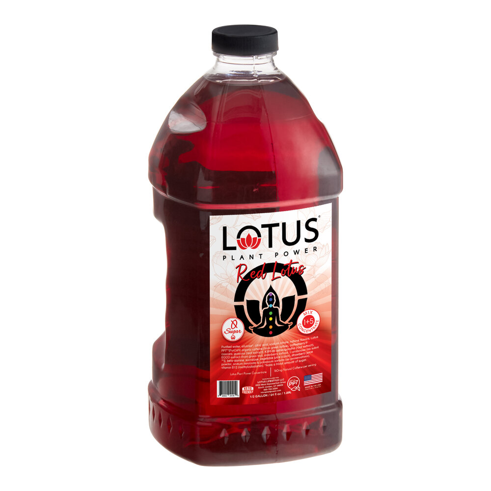 Lotus Plant Power Sugar-Free Red Lotus 5:1 Energy Concentrate 64 fl. oz.