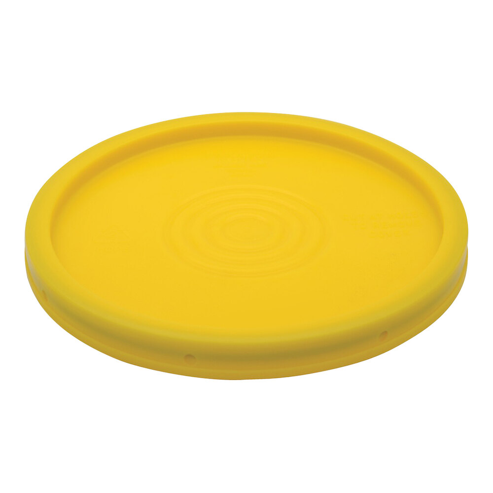 Vestil LID-54-PY HDPE Yellow Lid for PAIL-35-PWS, PAIL-54-PWS, and PAIL ...