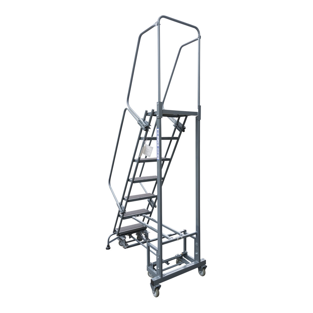 Ballymore Navigator 10-Step Gray Steel All-Direction Rolling Safety ...