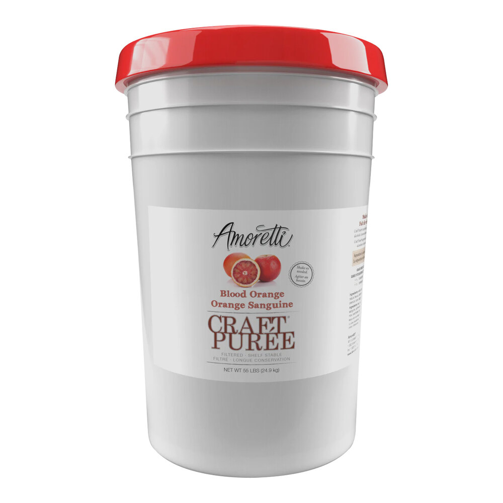 Amoretti Blood Orange Craft Puree 6 Gallon (55 lb.)