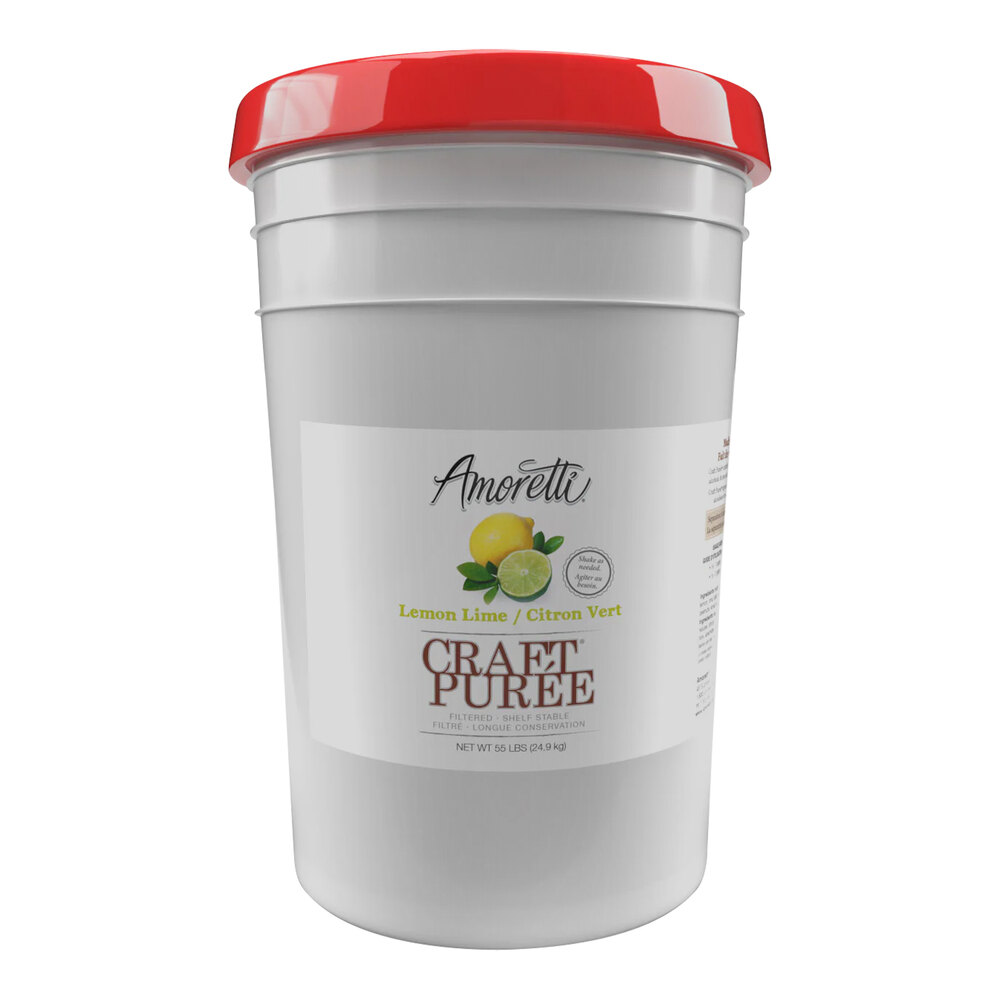 Amoretti Lemon-Lime Craft Puree 6 Gallon (55 lb.)