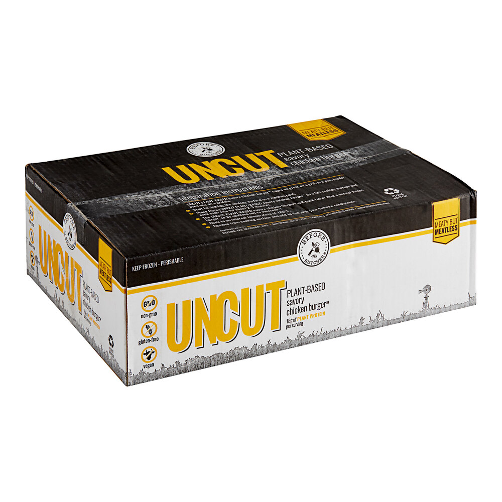 Before the Butcher Plant-Based Vegan Chicken Patty 4 oz. - 40/Case