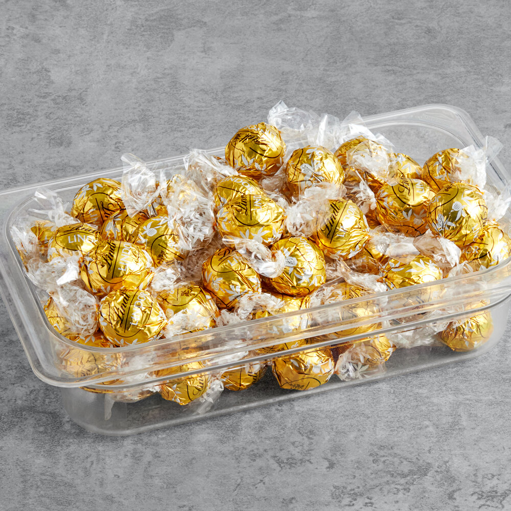 Lindt Lindor White Chocolate Truffles - 800/Case