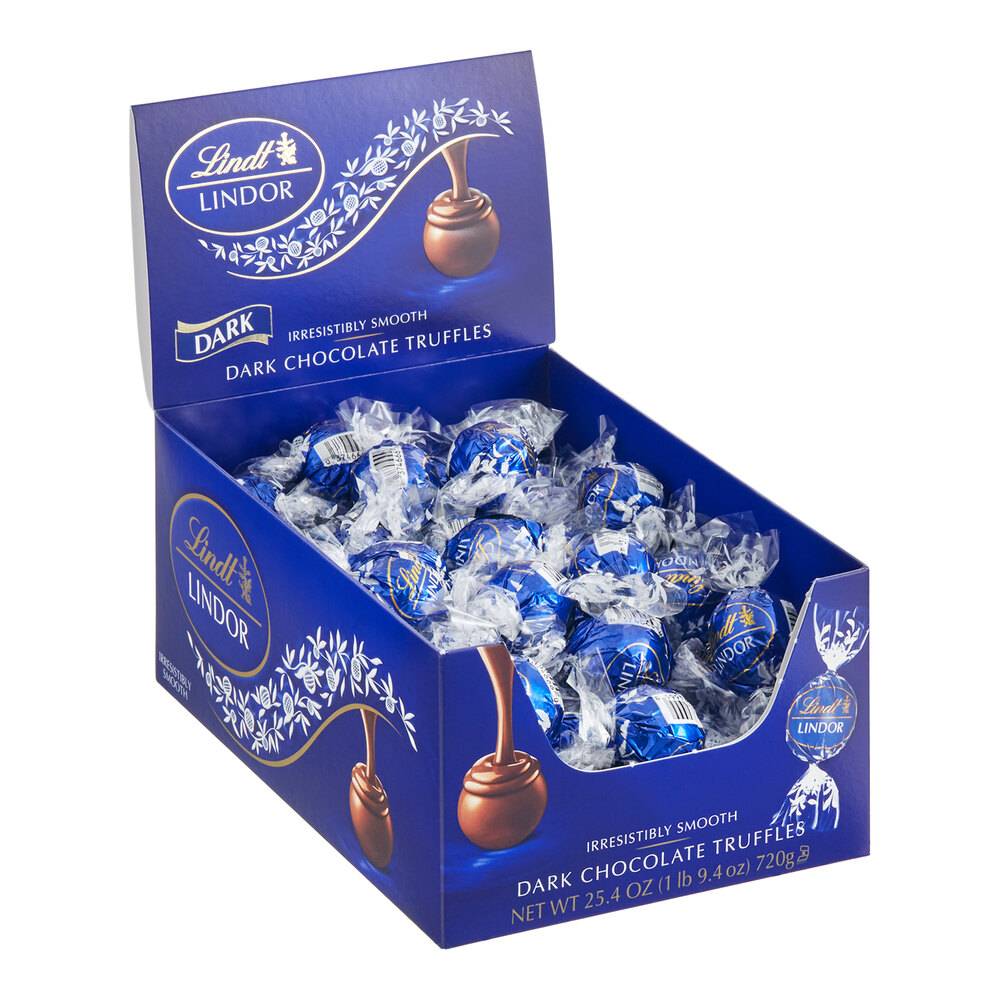 Lindt Lindor Dark Chocolate Truffles - 60/Case
