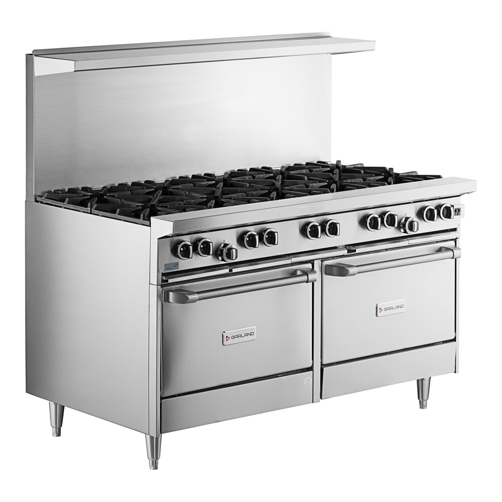 Garland G60-10CC Natural Gas 10 Burner 60" Range with 2 Convection ...