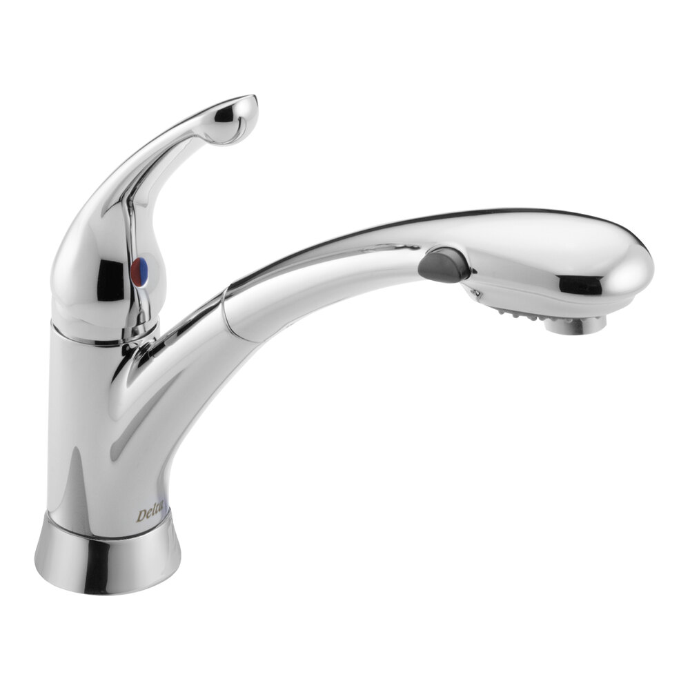 Delta Faucet 470-DST Signature 1.8 GPM Chrome Finish Single-Handle Deck ...