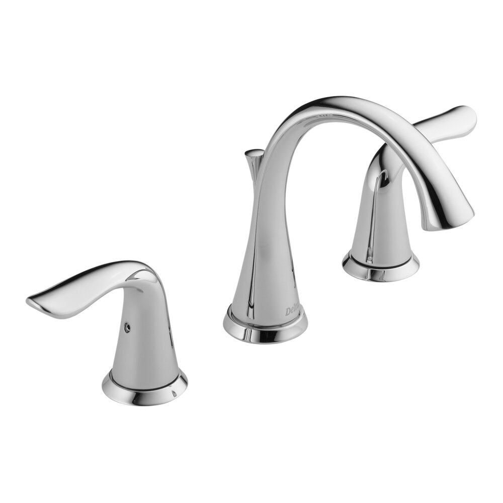 Delta Faucet 3538-MPU-DST Lahara 1.2 GPM Chrome Widespread Deck-Mount ...