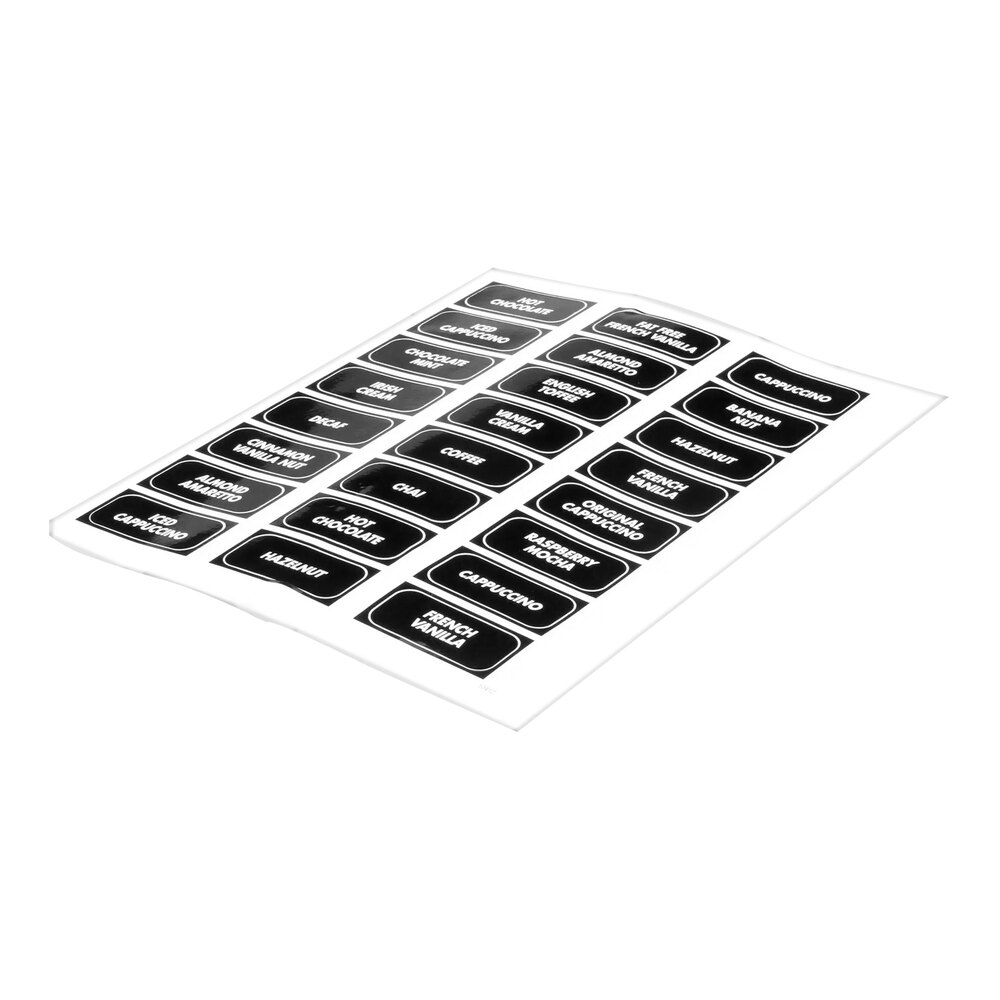 Wilbur Curtis WC-39350-02 Label, Panel Flavor