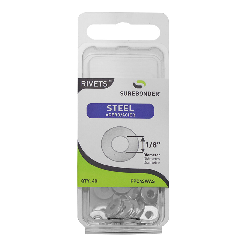 Surebonder 1/8" Steel Rivet Washer 40-Count FPC4SWAS - 50/Case