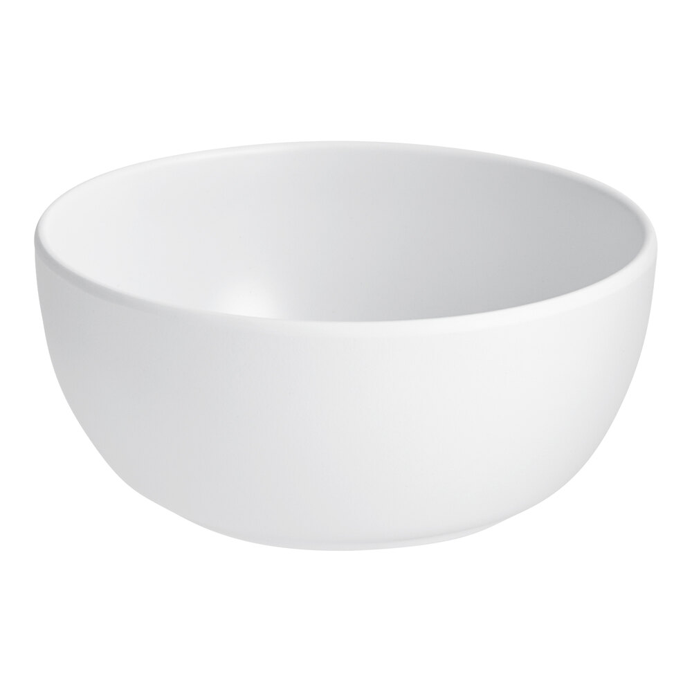 American Metalcraft Ani 16 oz. White Round Melamine Bowl