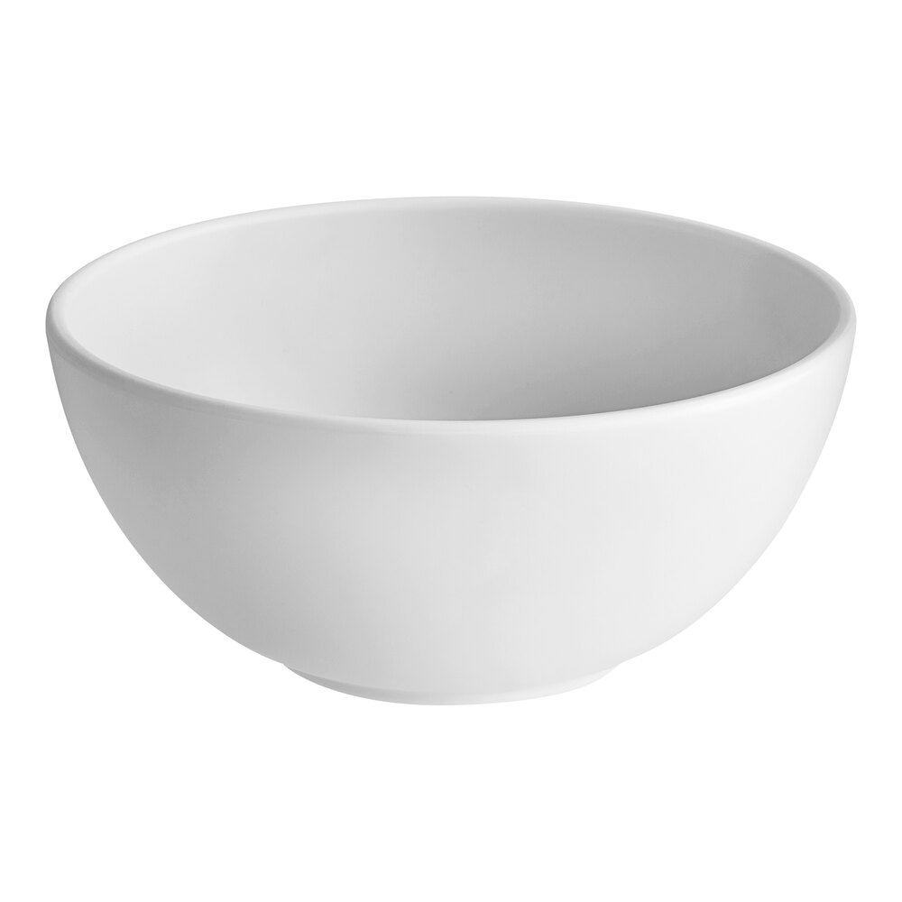 World Centric ZeroWare Reusable 16 oz. PLA White Bowl - 60/Case