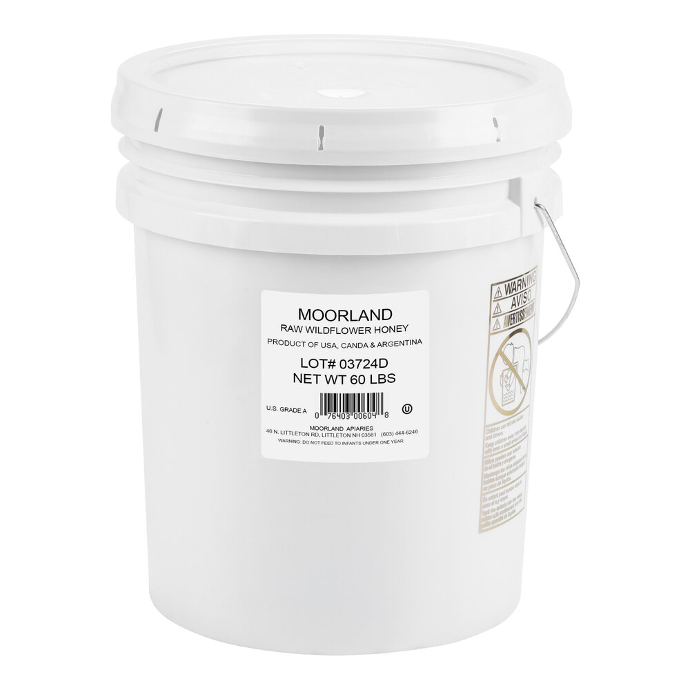 Dutch Gold Raw Wildflower Honey Pail 60 lb.