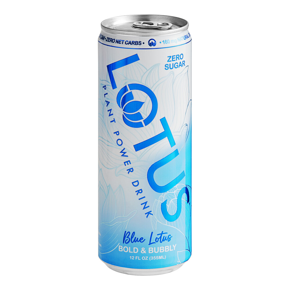 Lotus Plant Energy Zero Sugar Blue Lotus Plant Power Energy Drink 12 fl ...