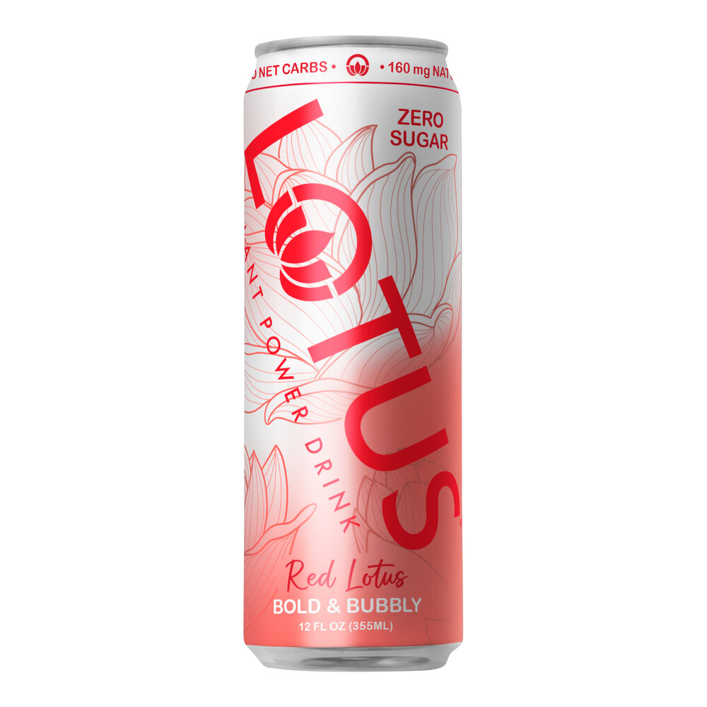 Lotus Plant Energy Zero Sugar Red Lotus Plant Power Energy Drink 12 fl ...