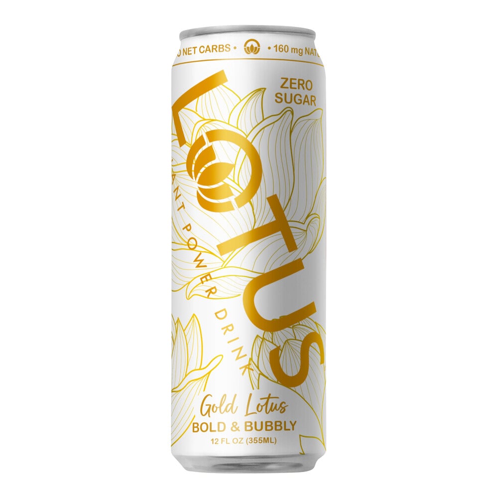 Lotus Plant Energy Zero Sugar Gold Lotus Plant Power Energy Drink 12 fl ...