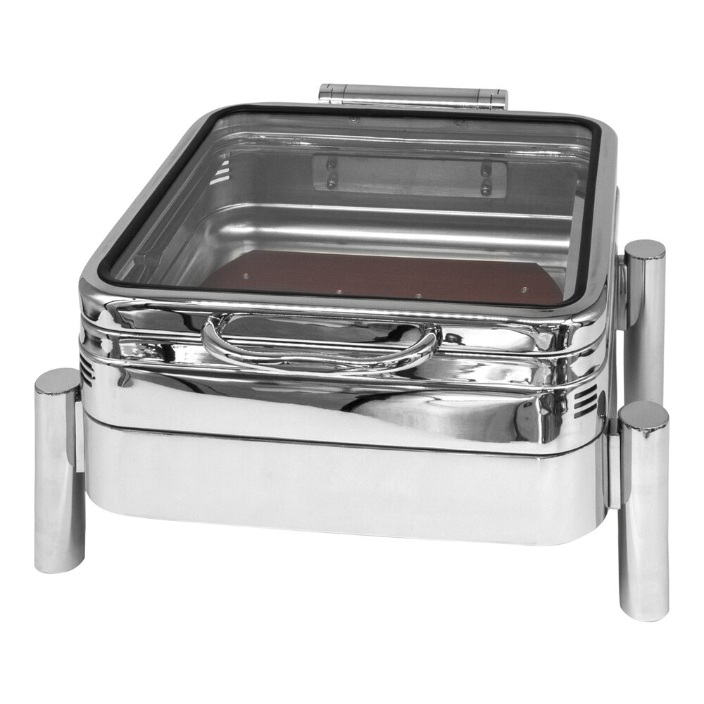 EcoBurner 7-Star Series EcoRock 6 Qt. 2/3 Size Silver Square Stainless ...