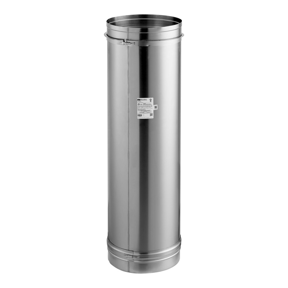 NAKS SWCK20-48L 20" x 48" Stainless Steel Single-Wall Fixed-Length ...