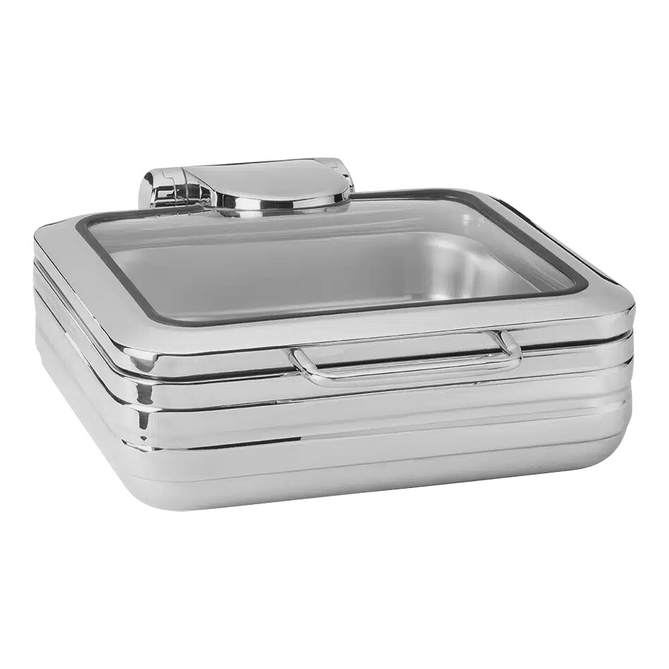 Rosseto De Luxe 6.34 Qt. 2/3 Size Stainless Steel Square Induction ...
