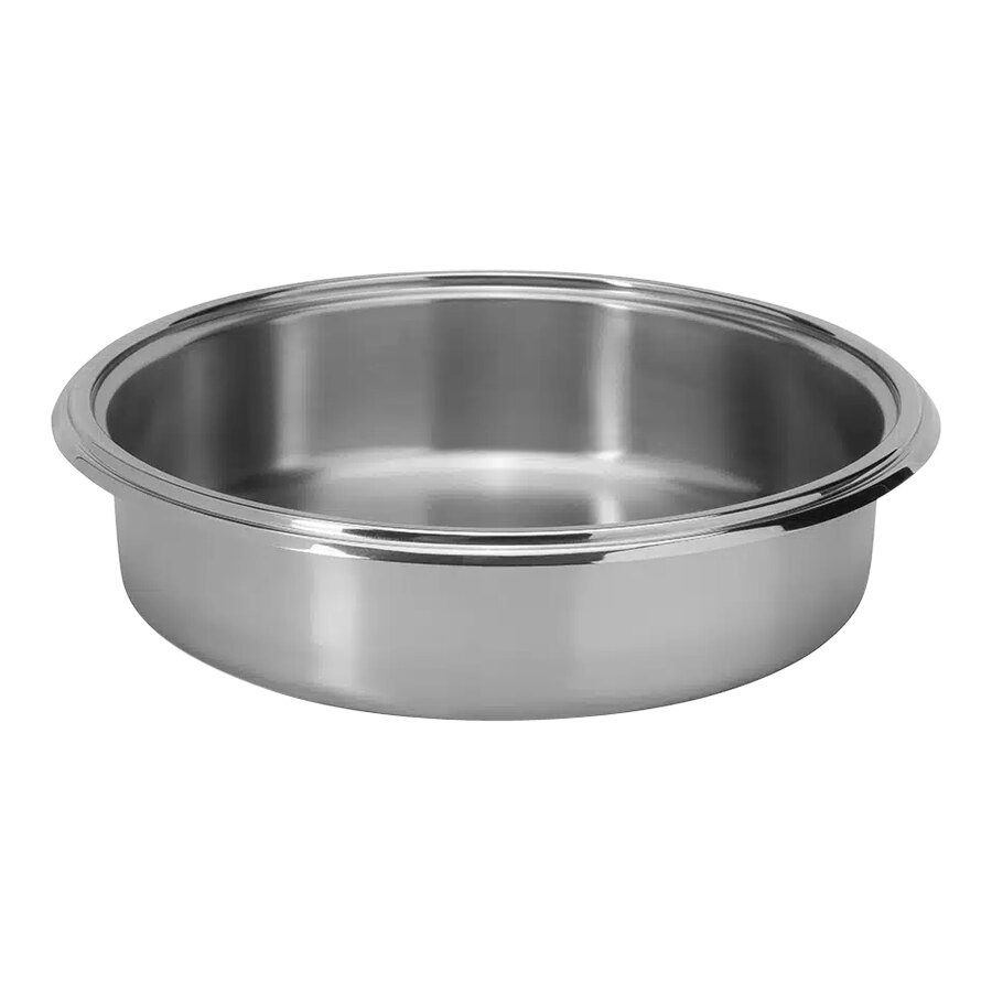 Rosseto 4.75 Qt. Half Size Stainless Steel Round Induction Chafer Food ...