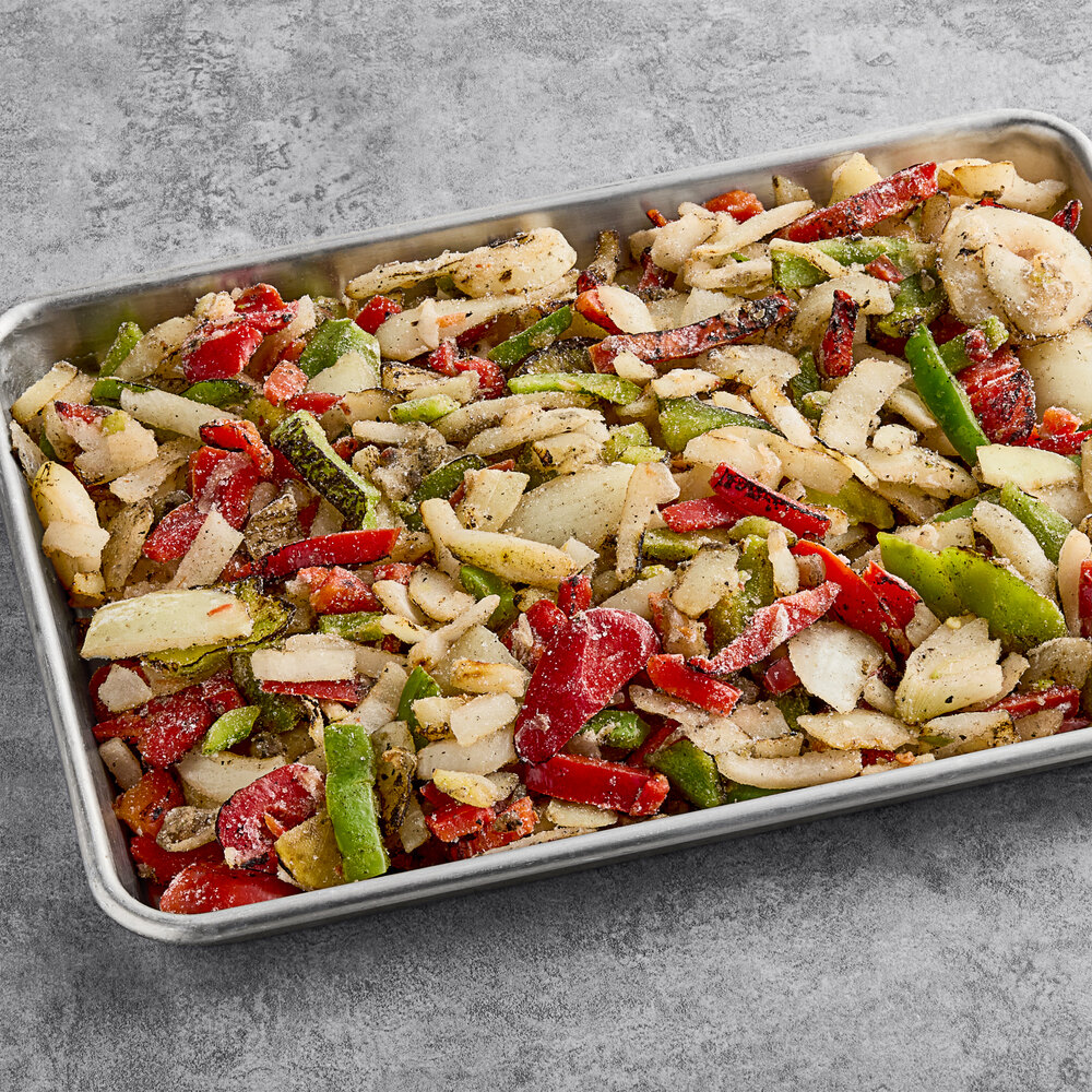 Sevillo Fine Foods Fire Grilled Onion and Peppers 2 lb. - 6/Case