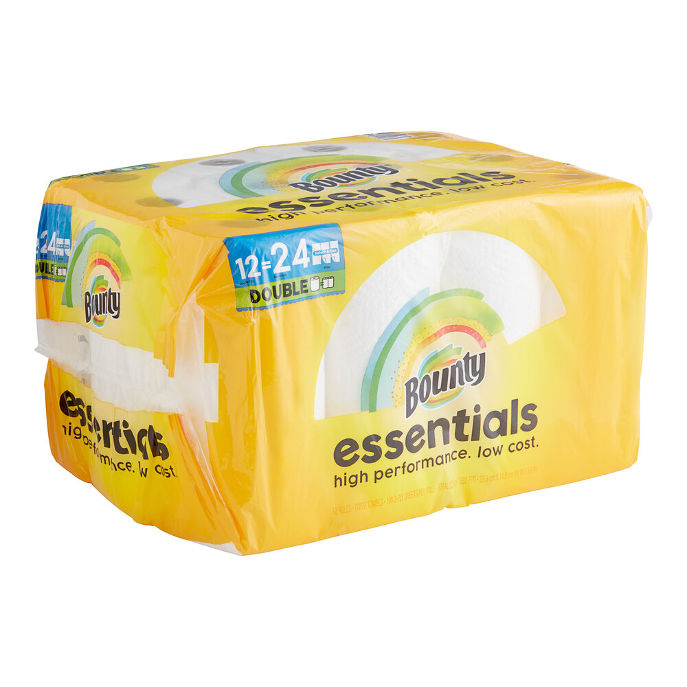 Bounty Essentials 2-Ply Select-a-Size Paper Towel Roll, 108 Sheets ...