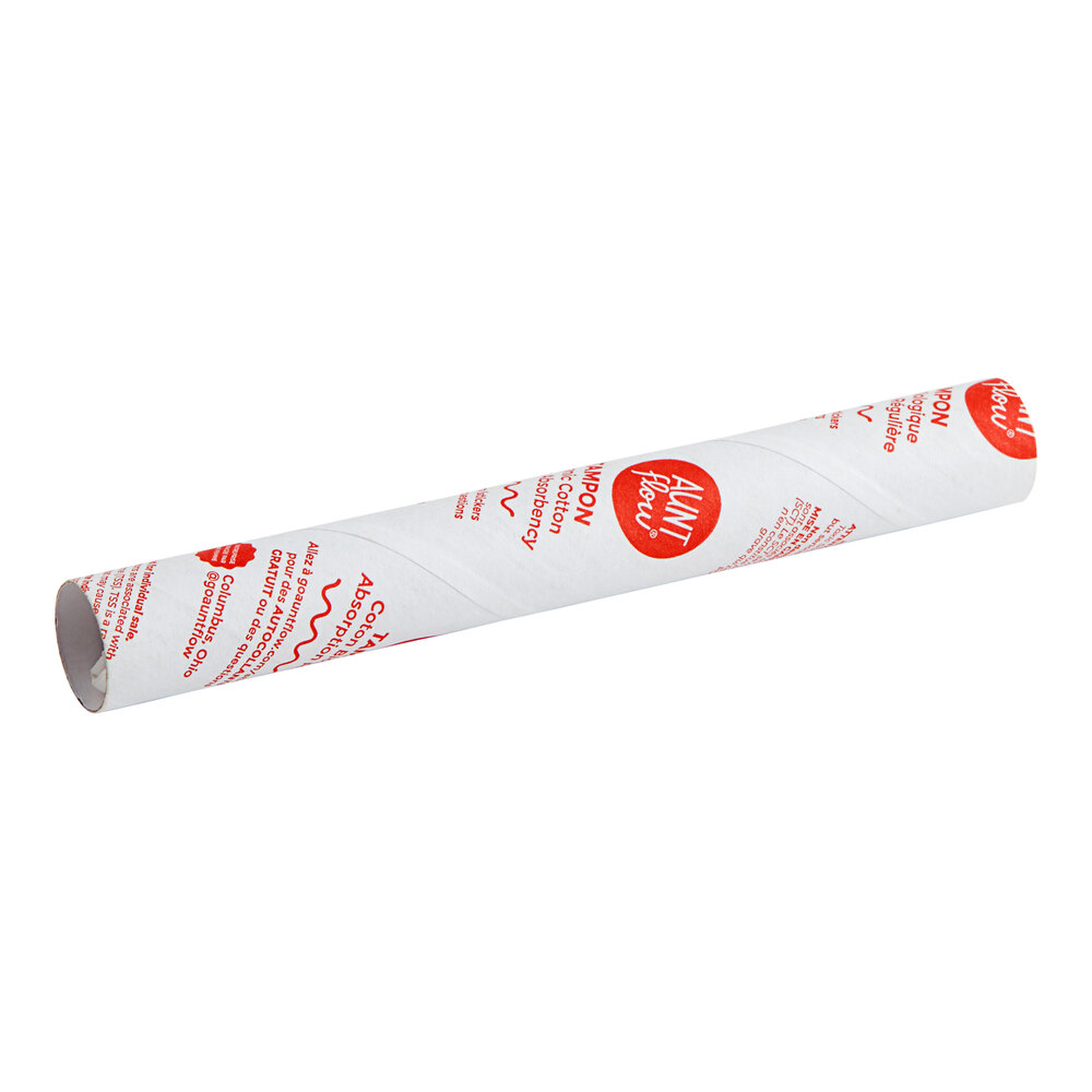Aunt Flow Cartridge-Tubed Organic Cotton Tampon with Cardboard ...